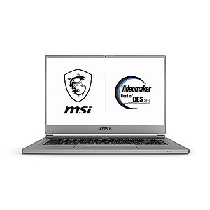 MSI P65 Creator-253 15.6" Ultra Thin Productivity/ Gaming Laptop, NVIDIA RTX 2070 8G, 144Hz 7ms, Intel Core i7-8750H, 32GB, 512GB NVMe SSD RAID, TB3, Fingerprint, Win 10 PRO