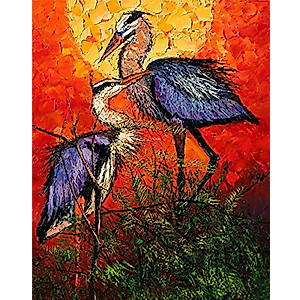 Blue Herons, Limited Edition, Signed and Numbered Print
