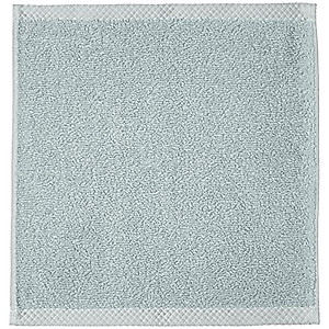 Amazon Basics Quick-Dry Washcloth - 100% Cotton, 12-Pack, Ice Blue