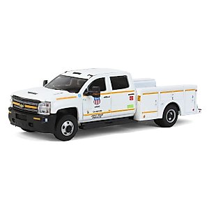 Truck 1/64 2018 Chevrolet Silverado 3500 Service Bed Pickup Union Pacific Maintenance Dually Drivers 11 46110-C