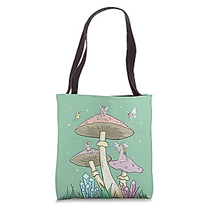 Fairycore Aesthetic Fairy Core Grunge Mushroom Fairies Tote Bag