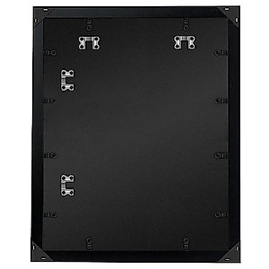 Americanflat 16x20 Poster Frame in Black - Composite Wood with Polished Plexiglass - Horizontal and Vertical Formats for Wall with Included Hanging Hardware