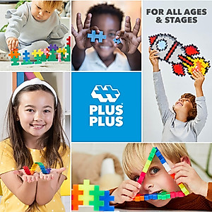 PLUS PLUS 3D Puzzle Building Block Set, 70 Mini Interlocking Pieces, Fun Holiday Activities for Kids - Chick Mini Maker Tube