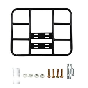Delivery Food Bag Rack, Food Delivery Box Rack Rear Grille 80kg Loading Delivery Food Box Bracket Universal for Motorcycle Electric (Type 2 48/38)