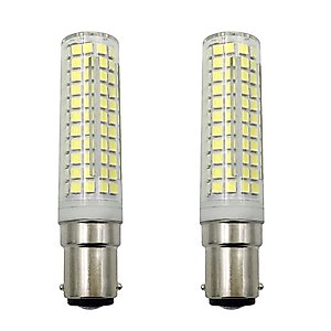 YDJoo 2 Pack BA15D LED Bulb Dimmable 12W LED Corn Light Bulbs 120W Halogen Replacement Daylight White 6000K BA15D Double Contact Bayonet Base for Celling Fans Sewing Machine