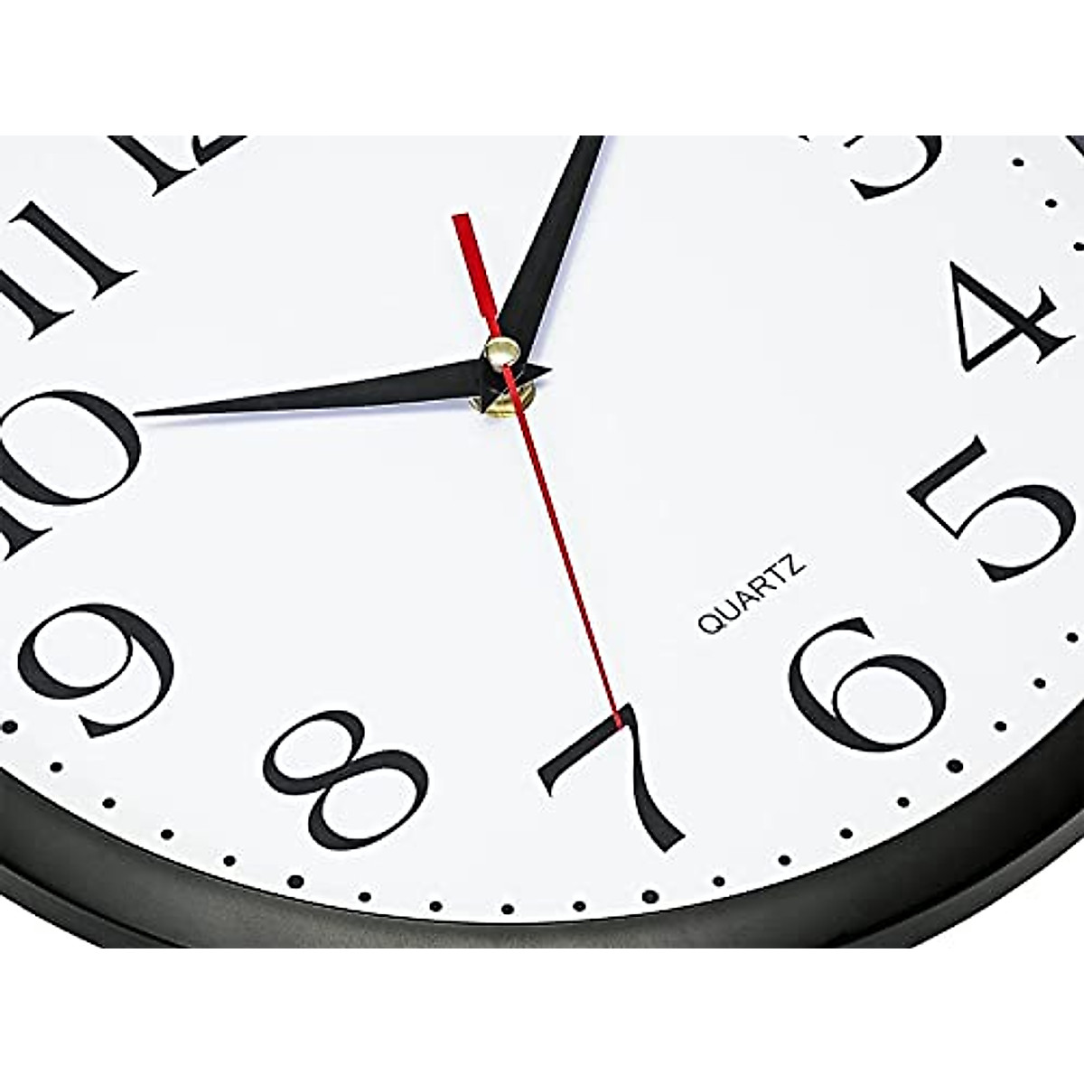 Wall Clock, 12-Inch Silent Non-Ticking Easy to Read, Quartz, Battery Operated, Analog, for Classroom, Office, Kitchen, Bedroom,