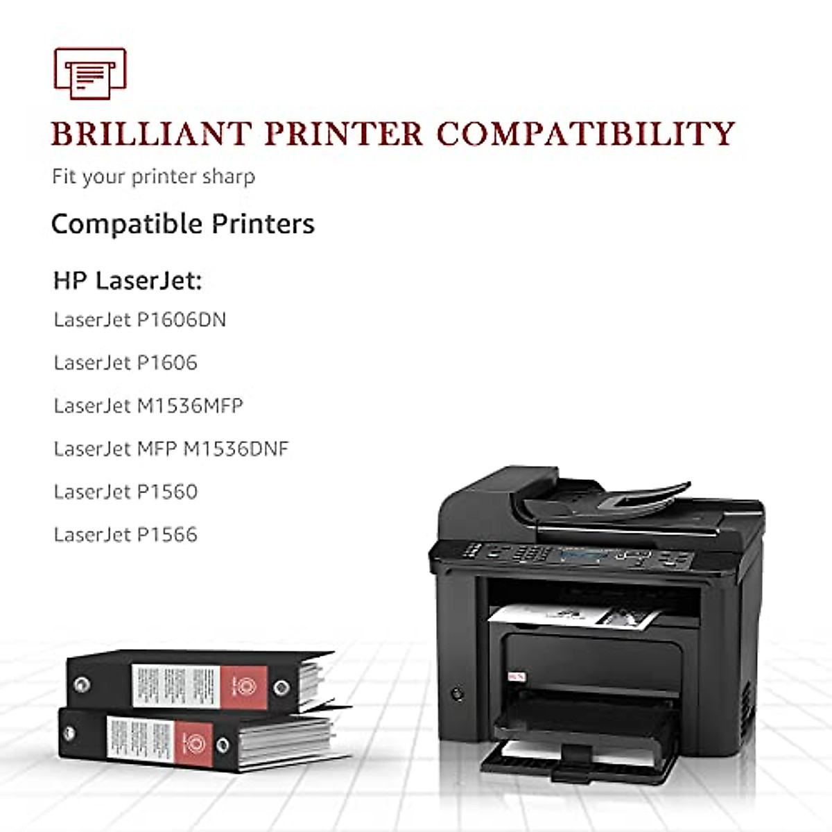 Toner Kingdom Compatible Toner-Cartridge Replacement for HP 78A CE278A 278A CE278AC 78 278 Toner Use for HP Laserjet Pro M1536dnf Laserjet Pro P1606dn M1536 P1566 P1560 P1606 Printer (Black, 4 Pack)