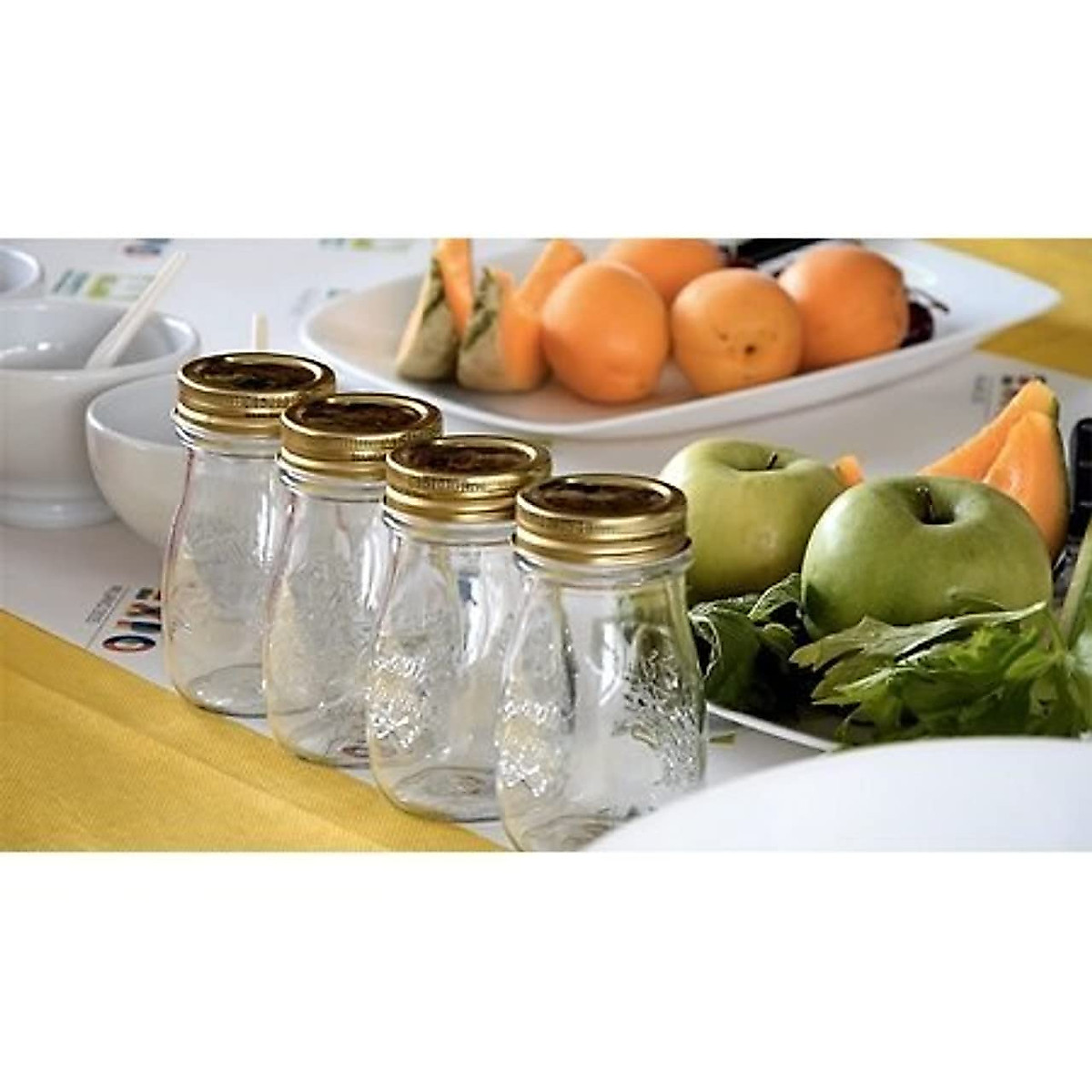 Bormioli Rocco Quattro Stagioni Milk Bottle - 0.20 Liter (6.75 oz.) - Set of 4