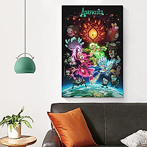 EMPTYZ Amphibia Classic Cartoon Canvas Art Poster and Canvas Wall Art Living Room Posters Bedroom Painting, Wall Art Picture Print Modern Family Bedroom Decor Posters 12x18inch(30x45cm)