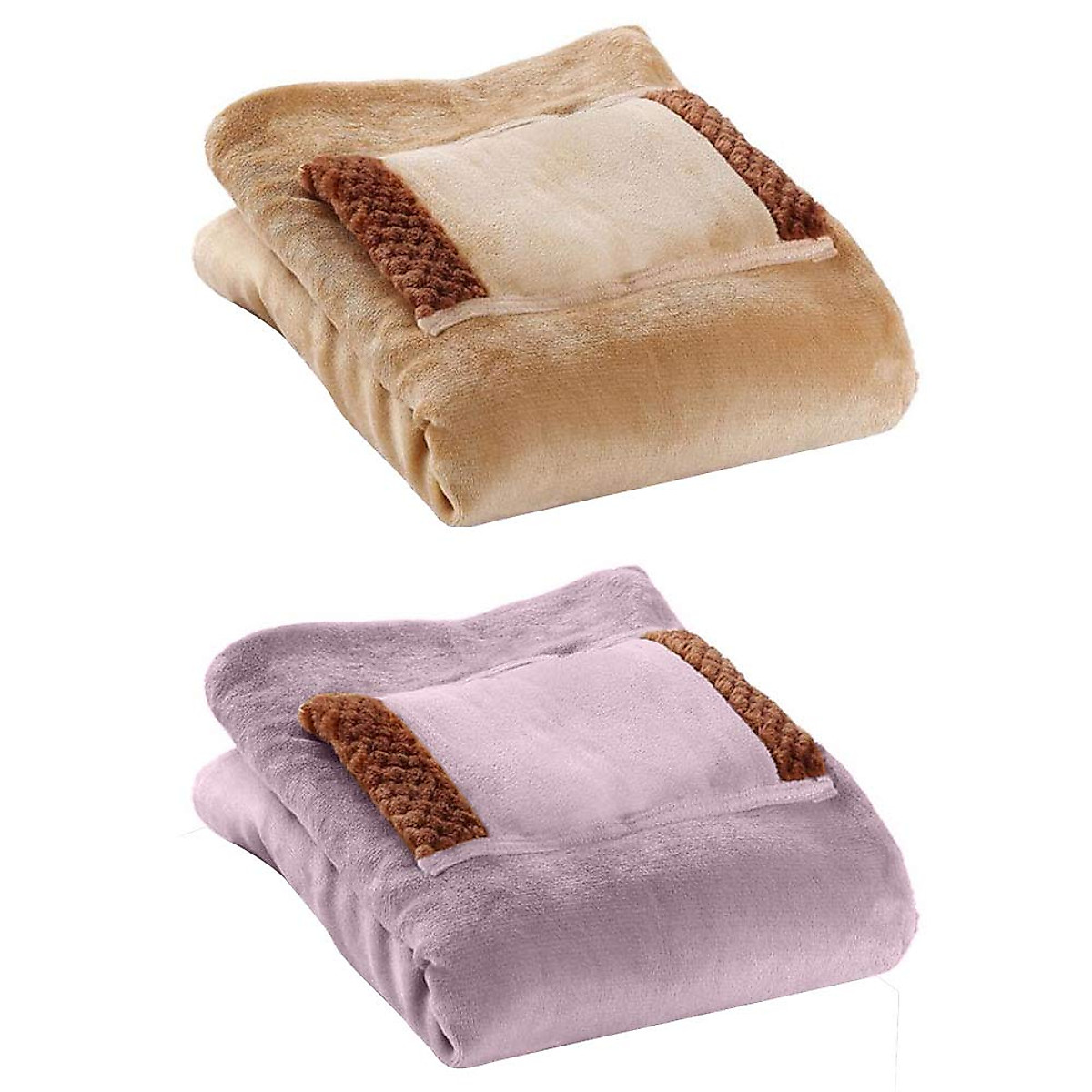 UUHUKP Heated Shawl USB Heated Blanket Electric Throw 24x32Inch Flannel Fast Heating Blanket Heated Blanket Electric Lap Blanket Throw Pad Warm Knee Foot Shawl Home Office Use Machine Washable, Khaki