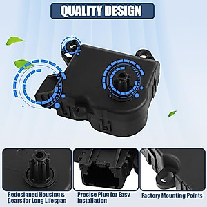 604-234 HVAC Blend Door Actuator Replacement for Ford Explorer & Flex 2011-2018, Ford Taurus 2008-2018, Lincoln MKT 2010-2018, Replaces# AA5Z-19E616-C, YH-1779