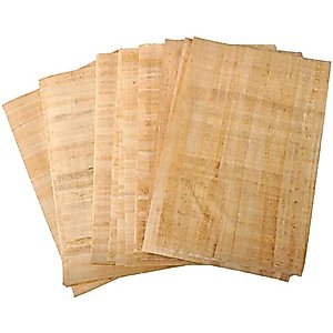 20 Blank Egyptian Papyrus Sheets for Art Projects and Schools 8x12 Inch (20x30 Cm) + 1 Bookmark gift