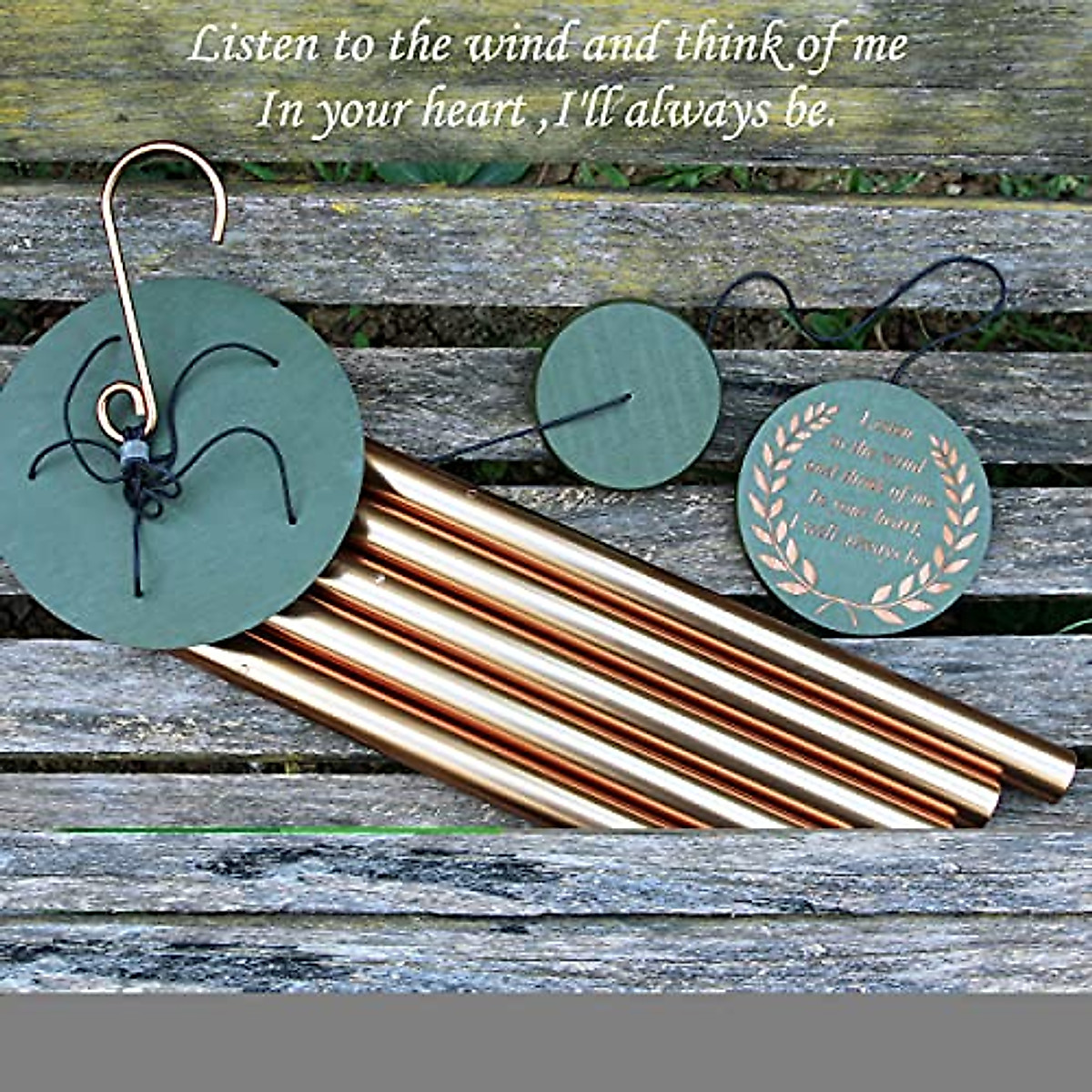 Sympathy Wind Chimes Outdoor Double-Sided Engraved,36 Inch Memorial Wind Chimes for Loss of Loved One,Memory Wind Chime for Mother Father Grandma Husband,Tree of Life Memori Gift