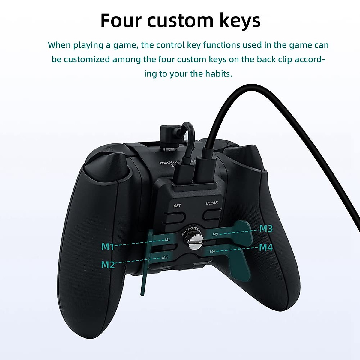 LILYRIN Controller Back Button Attachment Adapter Paddles Trigger for/X//Controller Gamepad