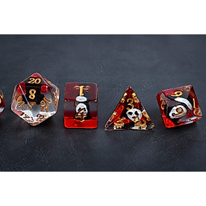 3DEGOS Horror Boogeyman of Evil DND Dice Set for Dungeons and Dragons Gifts, D&D, D and D, Pathfinder, Accessories, D20, Polyhedral, Resin Dice, Metal, Dice Tray, Tower, Bag, Box