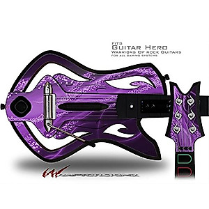 Mystic Vortex Purple Decal Style Skin - fits Warriors Of Rock Guitar Hero Guitar (GUITAR NOT INCLUDED)