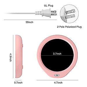 Coffee Mug Warmer & Not A Day Mug Set, Electric Cup Warmer for Desk Office Home, Beverage Warmer with 2 Temperature Setting, 8-Hours Auto Shut Off, Best Birthday Gift Ideas for Women