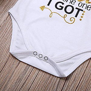 Gaono Newborn Baby Auntie Letter Print Short Sleeve Romper Infant Summer Clothing (Ain't no Auntie Like The one i got, 0-3 Months)