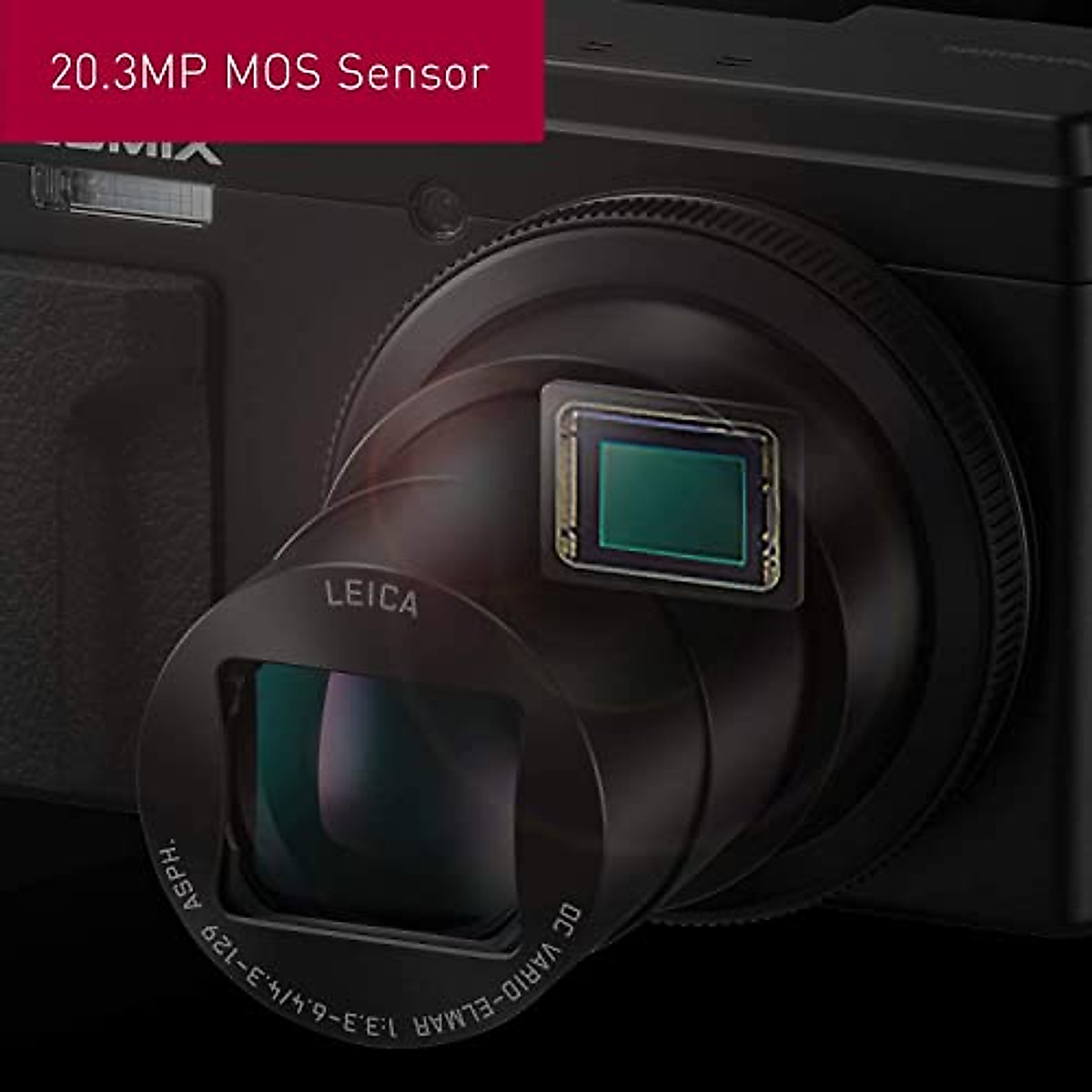 Panasonic LUMIX ZS80D 4K Digital Camera, 20.3MP 1/2.3-inch Sensor, 30X Leica DC Vario-Elmar Lens, F3.3-6.4 Aperture, WiFi, Hybrid O.I.S. Stabilization, 3-Inch LCD, DC-ZS80DS (Silver)