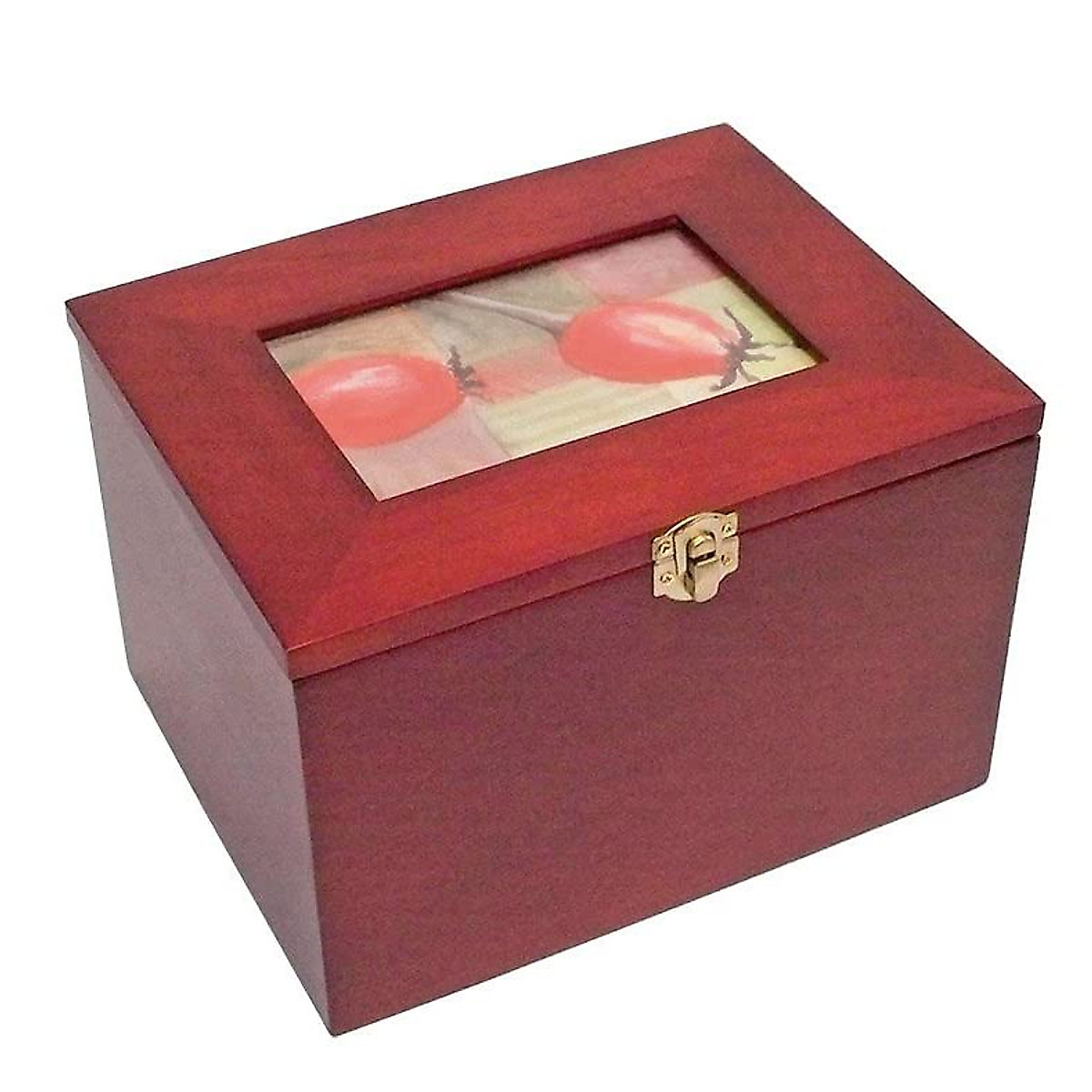 Cherry Wood Postcard Box