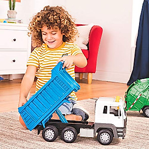 Driven by Battat – Large Toy Dump Truck for Kids – Toy Construction Vehicle – Lights & Sounds – Movable Parts – 3 Years + – Standard Dump Truck