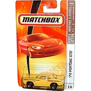 Matchbox Heritage Classics Yellow 1970 Pontiac GTO by Matchbox
