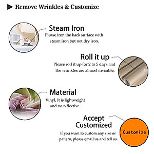 Sensfun 7x5ft Summer Seaside Sunset Photography Backdrop Vinyl Palm Trees Silhouettes on Tropical Beach Photo Background for Baby Shower Happy Birthday Party Children Photo Studio Props(WP125)