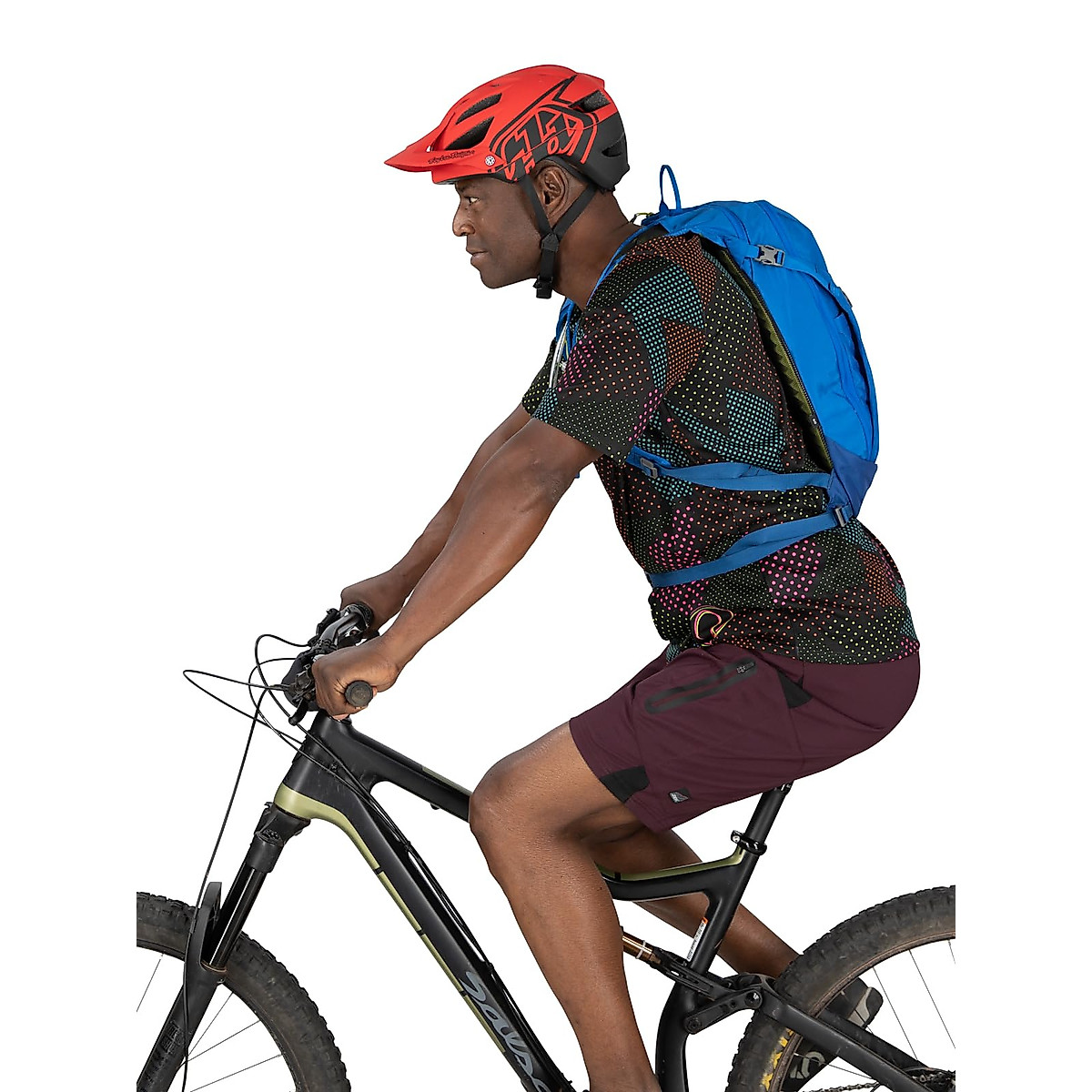 Osprey Siskin 8 Men's Bike Hydration Backpack with Hydraulics Reservoir, Dustmoss Green