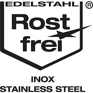 WENKO Vacuum-Loc Wall Shelf Quadro, Stainless steel, Silver Shiny, 25.5 x 14 x 8.5 cm