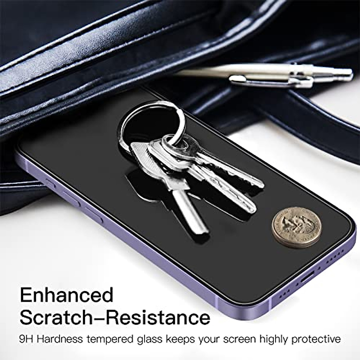 JETech Screen Protector for iPhone 14 Plus 6.7-Inch (NOT FOR iPhone 14 6.1-Inch), Tempered Glass Film, 3-Pack