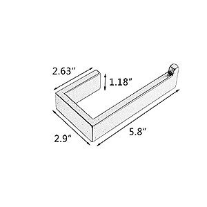 YJ YANJUN Toilet Paper Holder and Coat Hooks Wall Mounted Bathroom 2-Piece Hardware Set