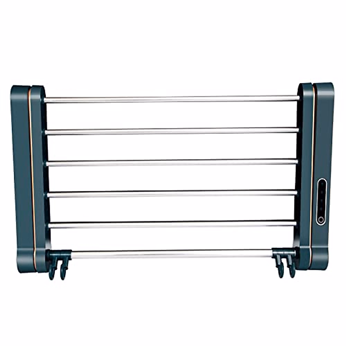Electric Heating Towel Rack Smart Towel Rack Drying Home Bathroom Towel Rack Free Punch,Green