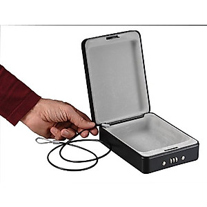 Sentry Safe Small Safe, Lock Box with Combination Lock for Office or Dorm, Ex: 2.6 in. H x 5.9 in. W x 8.0 in. D