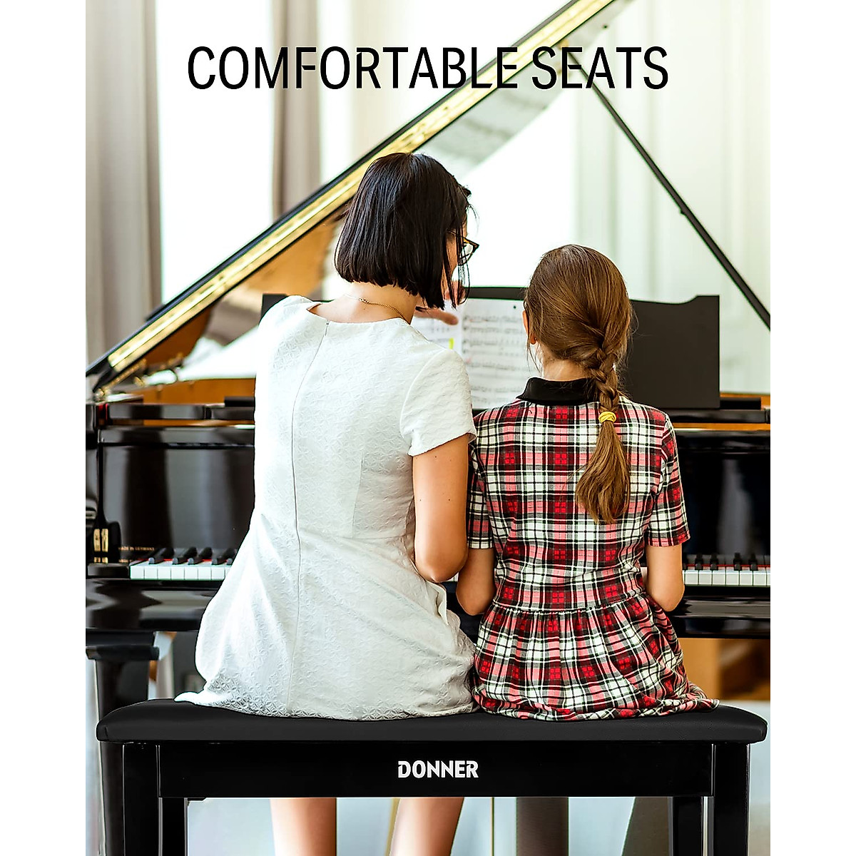 Donner DDP-90 Digital Piano + Donner Duet Piano Bench