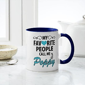 CafePress My Favorite People Call Me Poppy Mugs Ceramic Coffee Mug, Tea Cup 11 oz