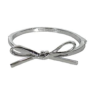 Kate Spade New York Skinny Mini Bow Bangle Bracelet Silver