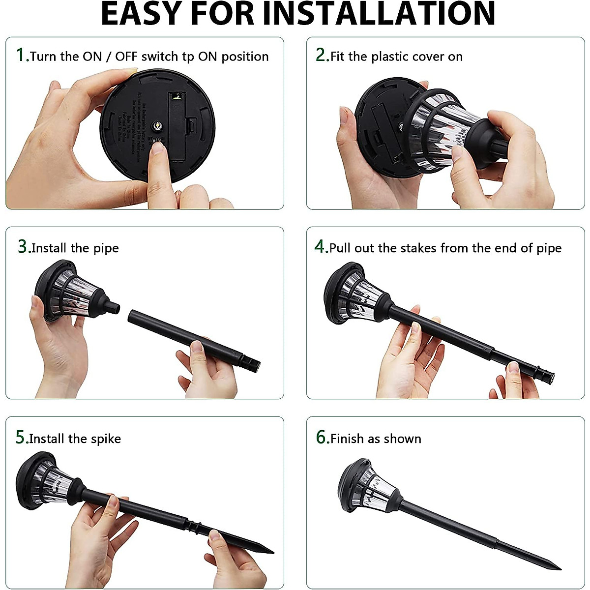 MAGGIFT 8 Pack Solar Ground Lights Outdoor, Disk Light 8 LED Cool White + 4 LED Blue, Waterproof Solar Powered Lights, In-Ground Walkway Deck for Pathway Driveway Landscape Garden Patio, Lawn, Yard