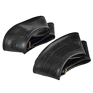 JJDD Carkio 3.50-8/3.00-8 Inner Tubes with Bent Valve Stem for pneumatic wheelbarrow wheel,cart wheel, garden cart, wagons - 2pcs