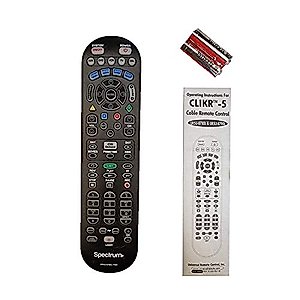Spectrum TV Remote Control 3 Types to Choose FromBackwards Compatible with Time Warner, Brighthouse and Charter Cable Boxes (Pack of One, RC 122)