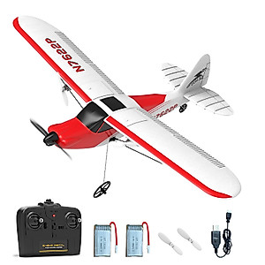 VOLANTEXRC RC Planes Sport Cub S2 for Kids, 2.4Ghz 2CH Remote Control Airlane Portable & Easy to Fly Outdoor Toy Gifts with Gyro Stabilizer for Beginner (Red)