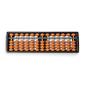 Digital Standard Abacus-20 cm-Professional 13-Column Soroban Calculator (Functional and Educational Tool)