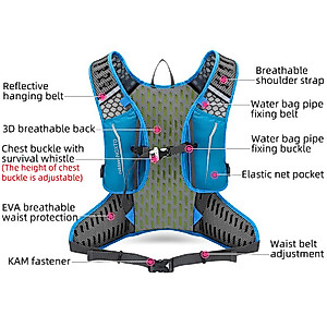 MANFS Portable waterproof hiking backpack 16L, with rainproof cover, outdoor sports travel day bag, for bicycle skiing (young)