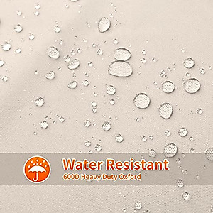 ZEJUN Outdoor Loveseat Cover Waterproof, 600D Patio Sofa Cover, 58" L x 28" D x 35" H, UV Resistant, Anti-fad, Dustproof Loveseat Couch Cover for Patio Furniture, Porch loveseat, Lawn Bench Chairs