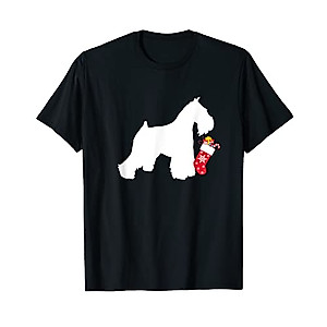 Miniature Schnauzer Christmas Stocking Stuffer Dog T-Shirt T-Shirt