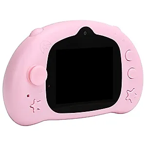 Children Camera, Simple and Smooth LCD Kid Camera Multi‑Function for Children for Catching(Pink)