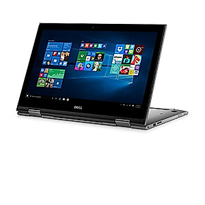 Dell i5568-0463GRY 15.6" FHD 2-in-1 Laptop (Intel Core i3-6100U 2.3GHz Processor, 4 GB RAM, 500 GB HDD, Windows 10) Gray
