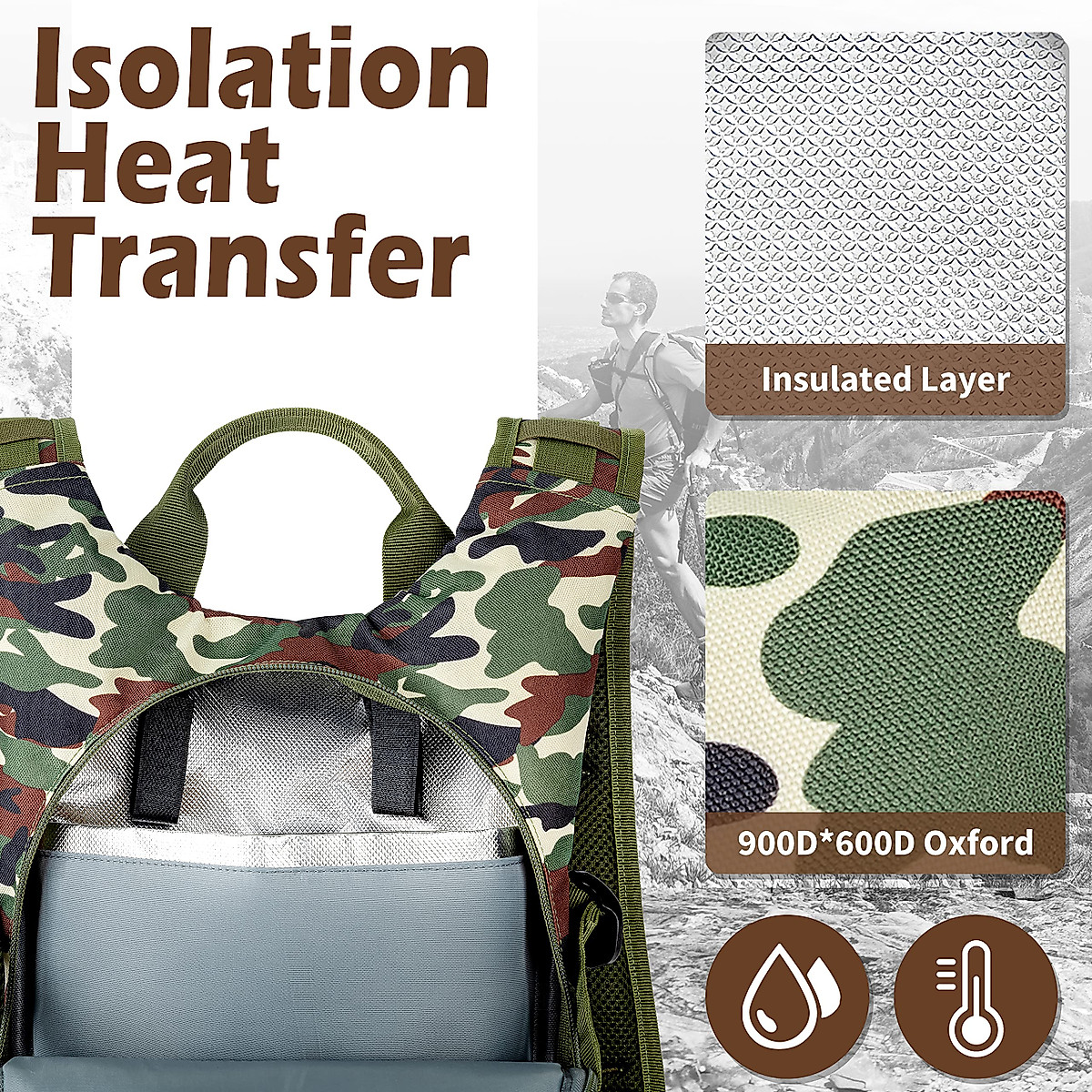 Gelindo Military Tactical Hydration Backpack with 2L Water Bladder Light Weight, MOLLE Tactical Assault Pack for Hiking Biking Running Walking Climbing Outdoor Travel