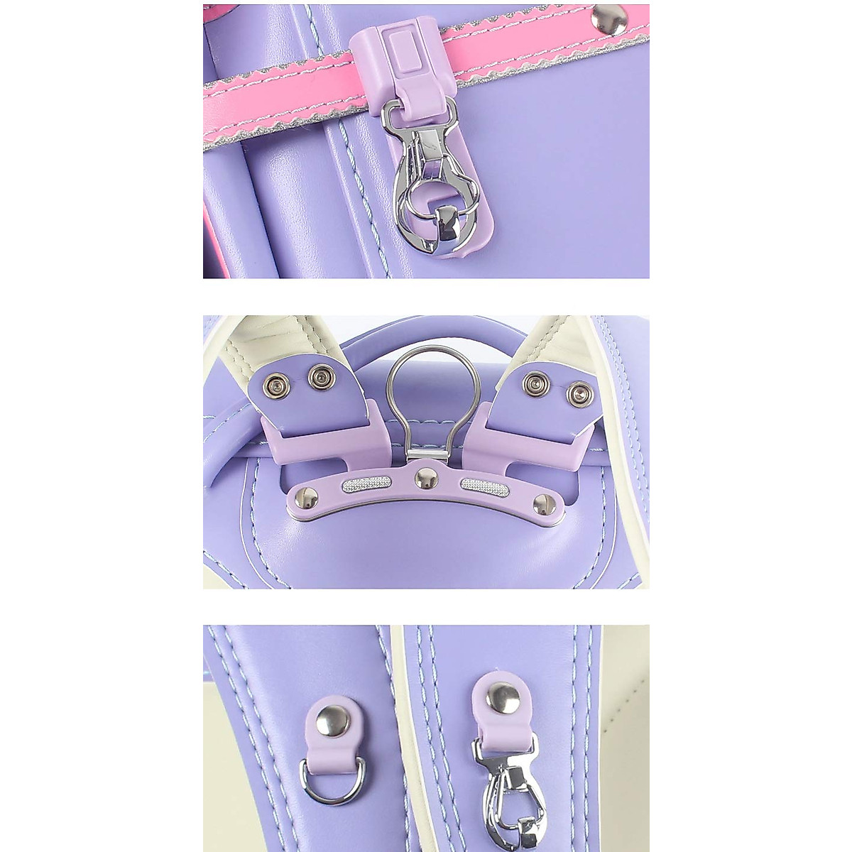 Randoseru Ransel Japanese upscale school bags for boys girls large capacity Senior PU leather light weight backpack