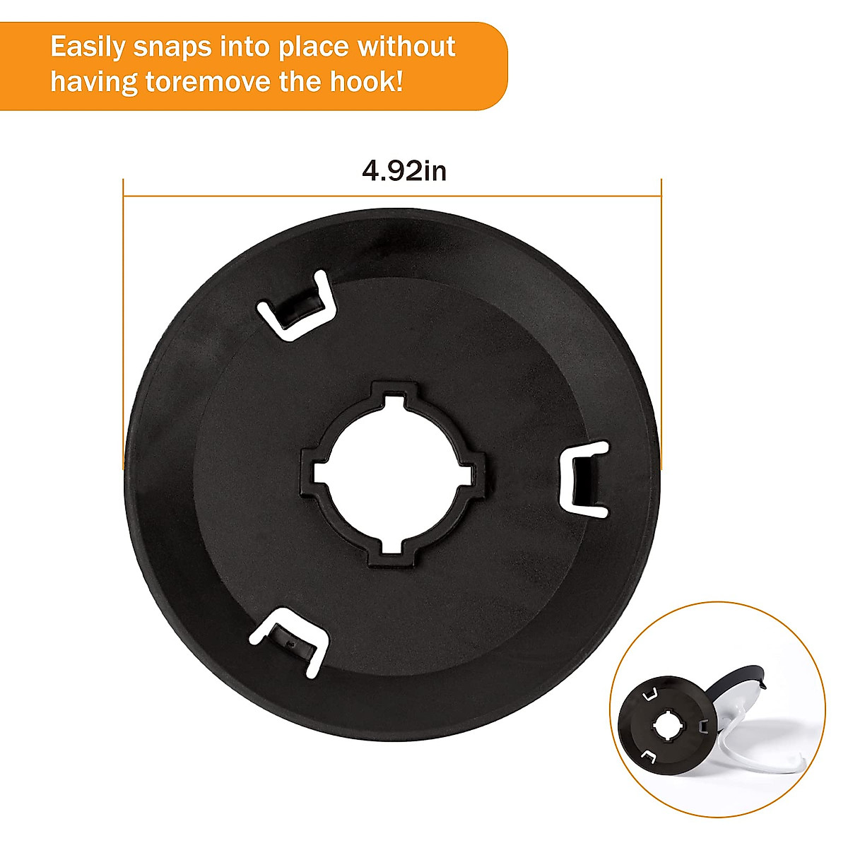 Dough Hook Shield Compatible with Mixers - Fits for C Shape Dough Hooks Stand Mixer Attachment - Prevents Your Dough from Climbing Up and Clogging Up Your Mixer