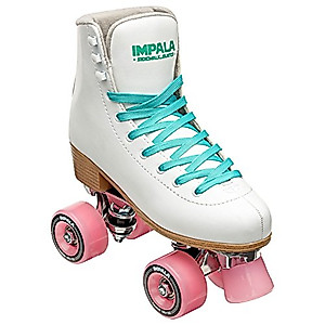 Impala Rollerskates Girl's Impala Quad Skate (Big Kid/Adult) White 9 (US Men's 7, Women's 9) M